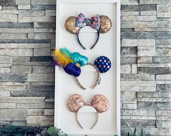 Disney Inspired Mouse Ears Frame With Holder for Ears Holds 1, 2, or 3 ...