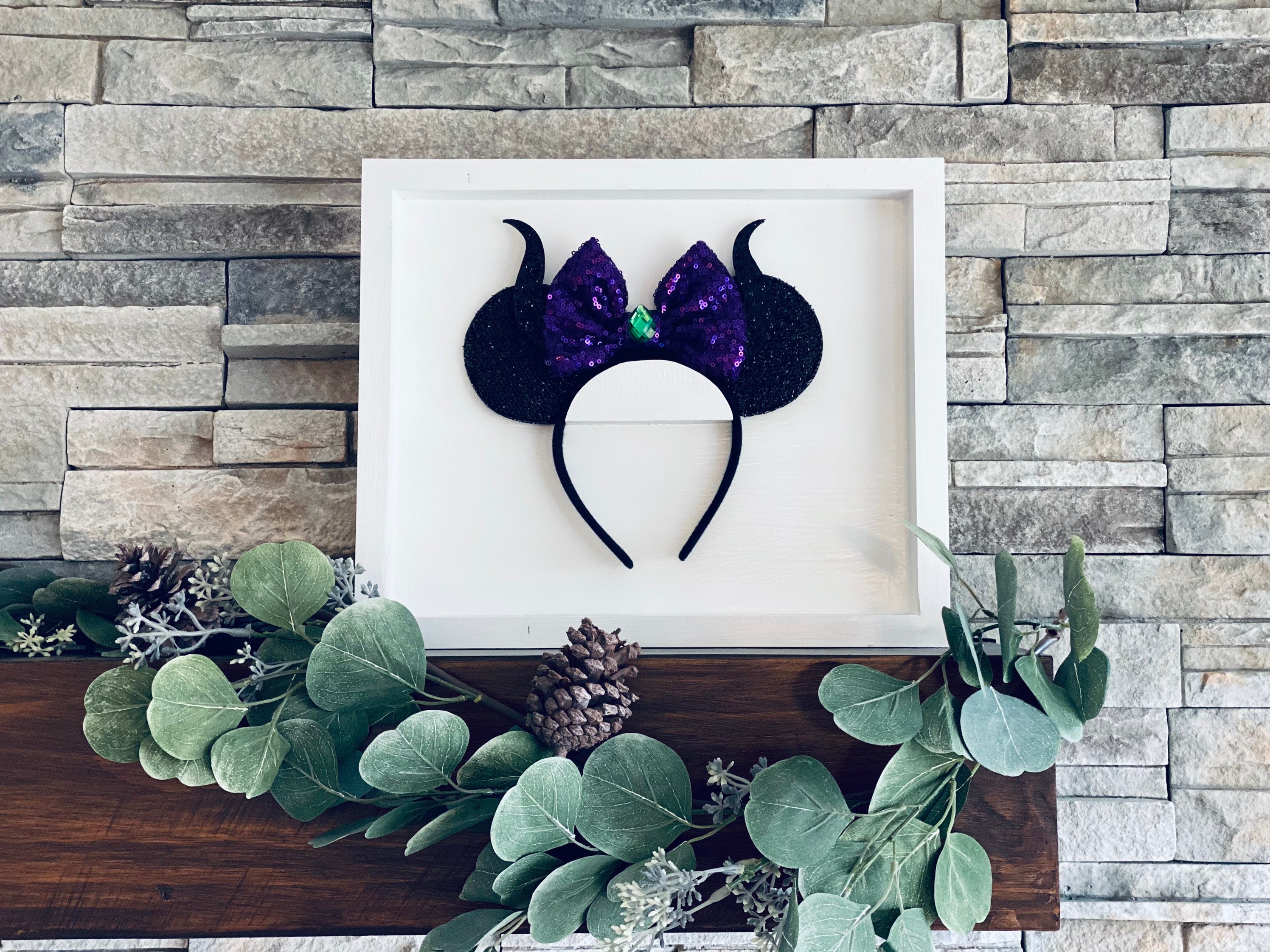 Disney Inspired Mouse Ears Frame With Holder for Ears - Single - Etsy