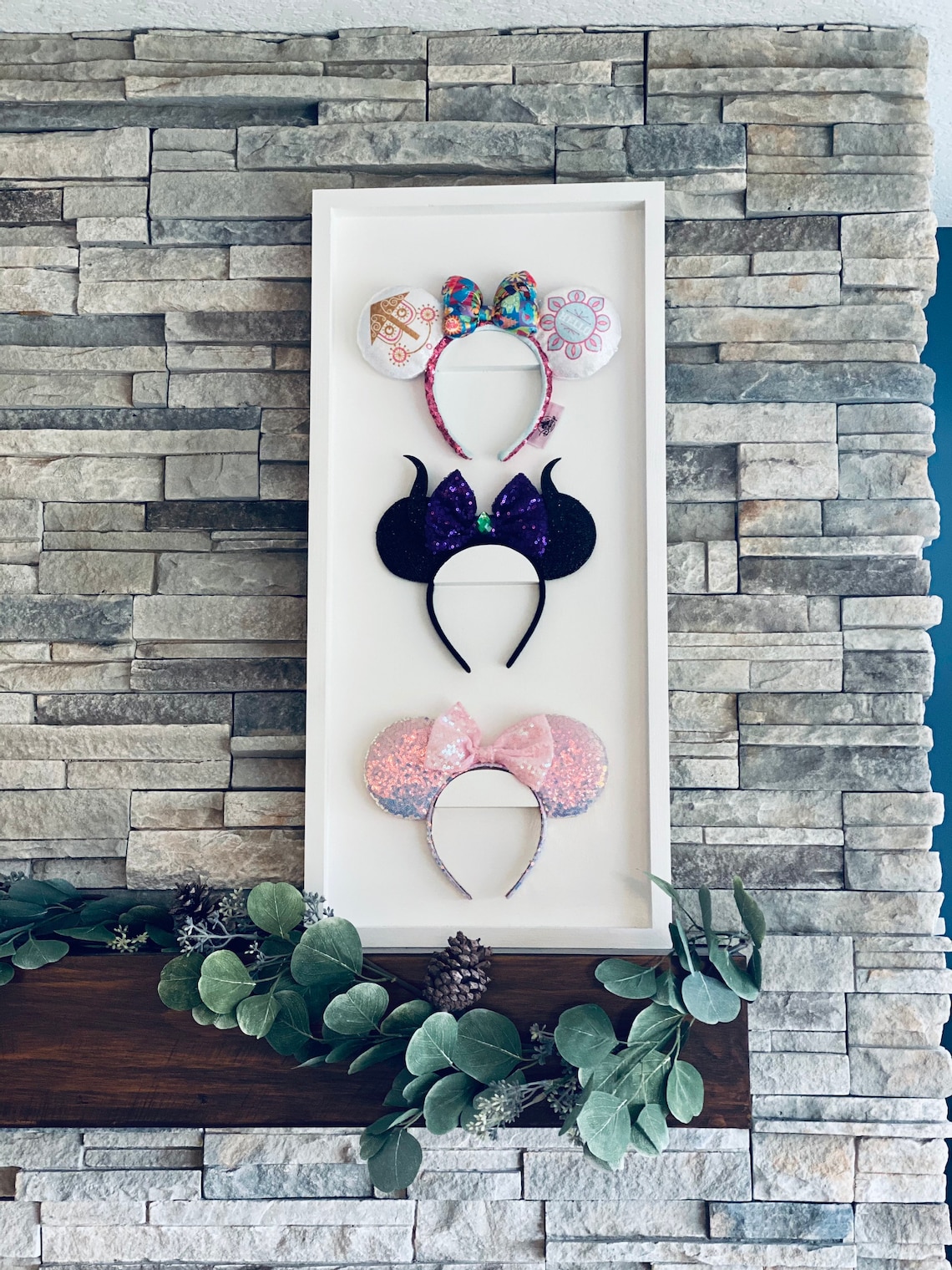 Disney Inspired Mouse Ears Frame With Holder for Ears Holds - Etsy