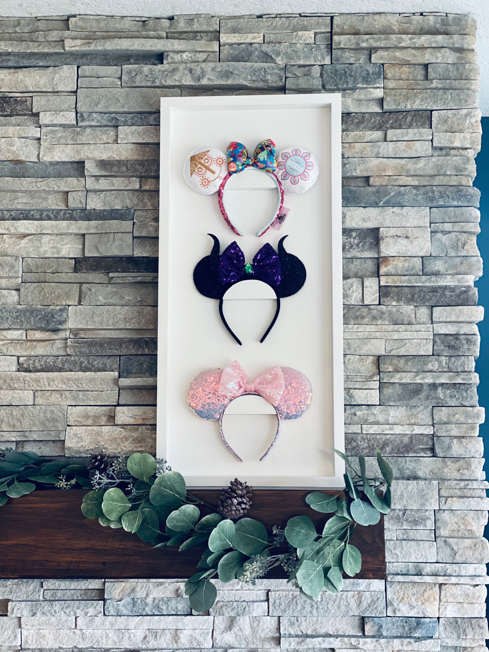 Disney Inspired Mouse Ears Frame With Holder for Ears Holds - Etsy