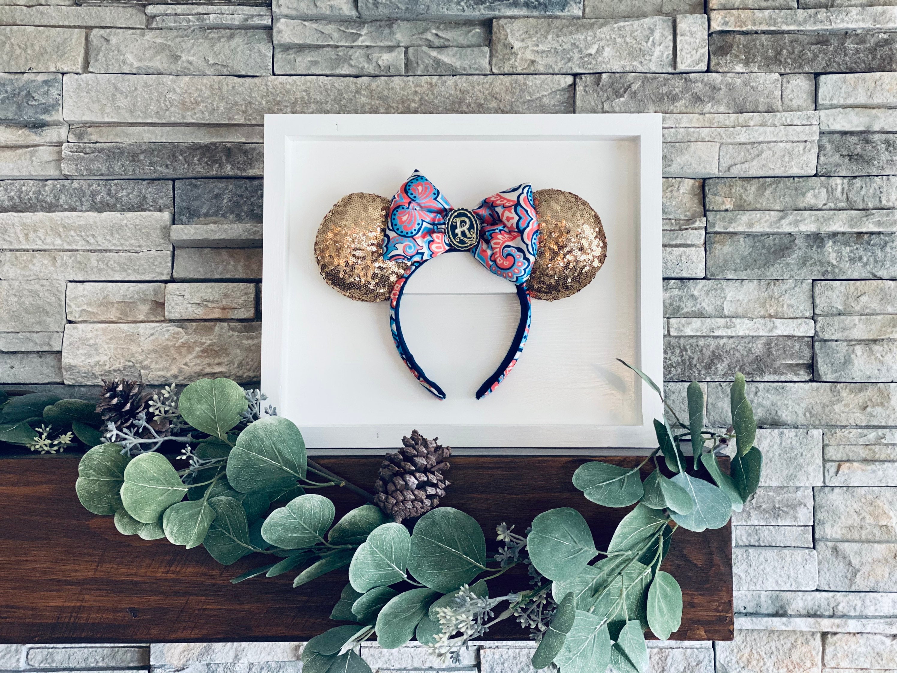 Disney Inspired Mouse Ears Frame With Holder for Ears - Single - Etsy