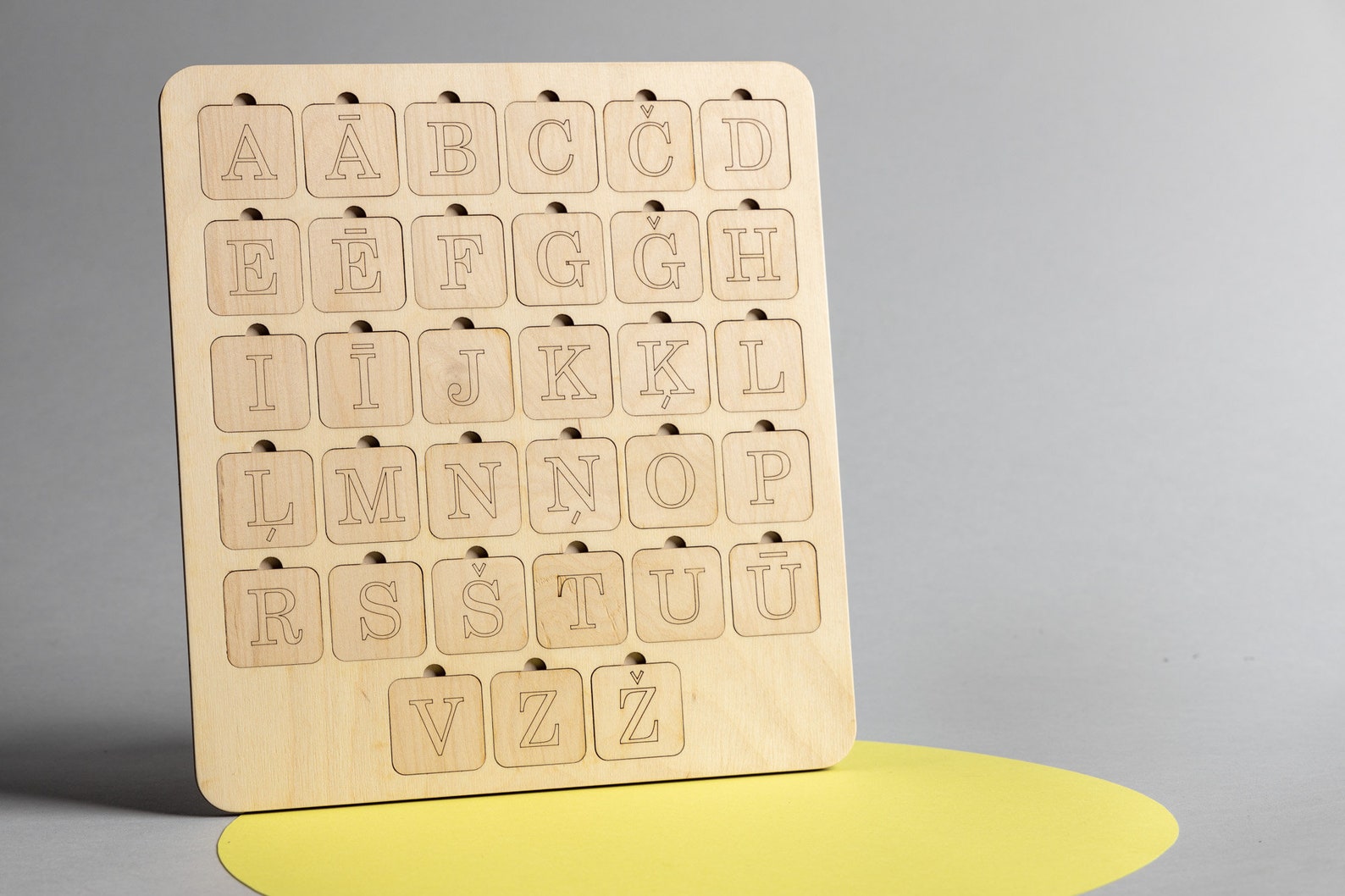 Montessori Latvian Alphabet Toy, Latvian Alphabet Board, Reading Skill ...