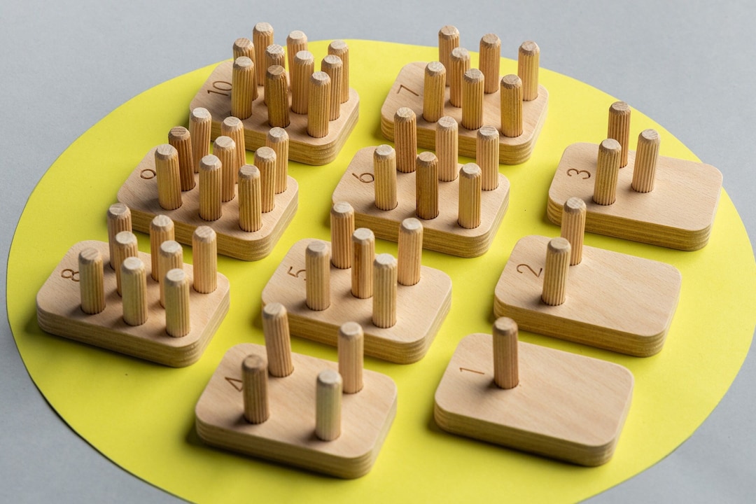 Montessori Numbering Toy Set, Baby Gift, - Etsy Canada