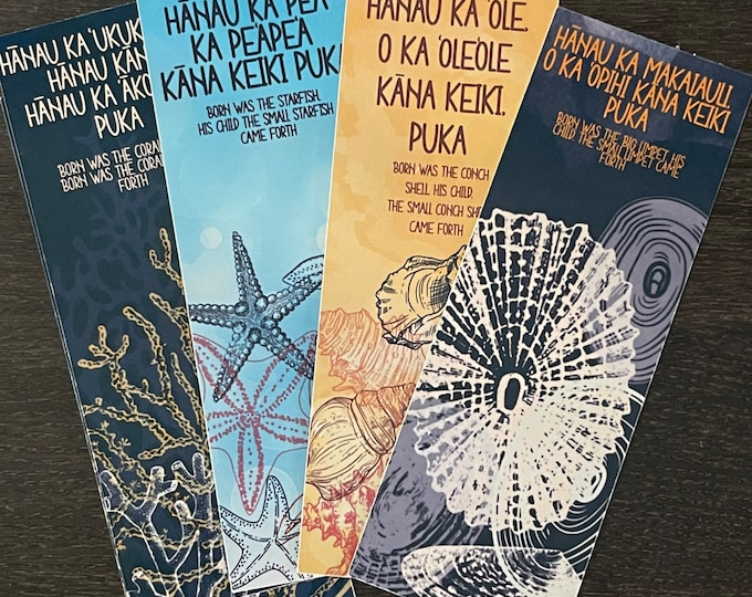 Kumulipo Bookmarks, Hawaiian Culture, Hawaiian Bookmark, Bookish Gifts ...