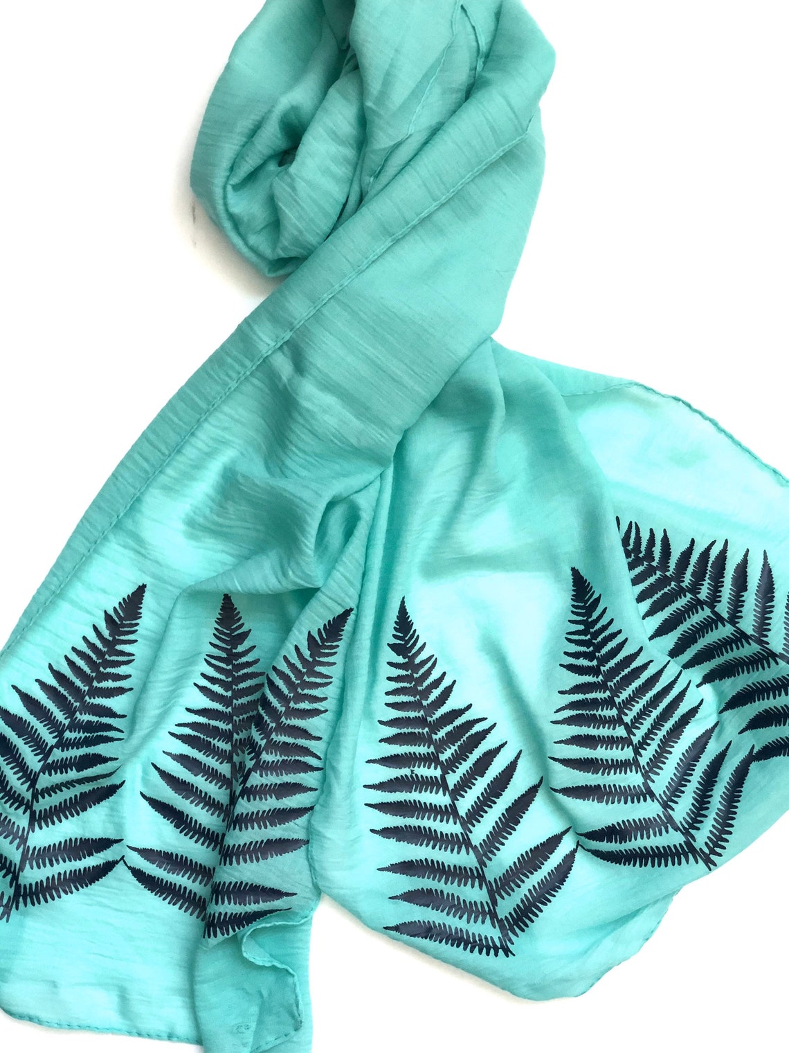 Hawaiian Palapalai Fern scarf Hawaiian botanical scarf | Etsy