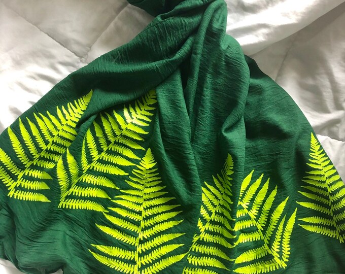Hawaiian Fern Scarf, Hawaiian Scarf, Botanical Print, Scarves - Etsy