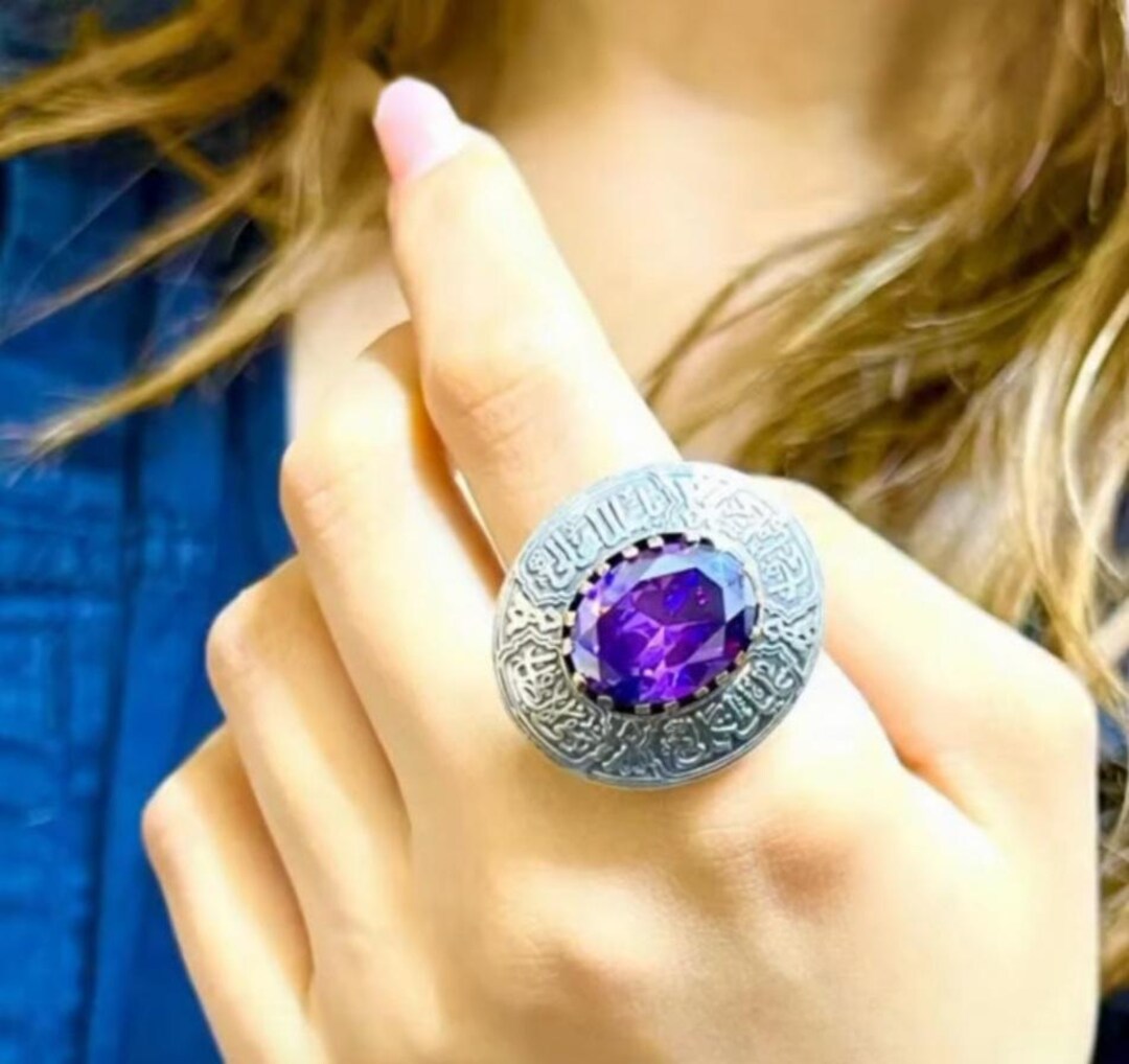 Unique Islamic Ring, Arabic Calligraphy Ring, Sufi Ring, Quran Ring ...