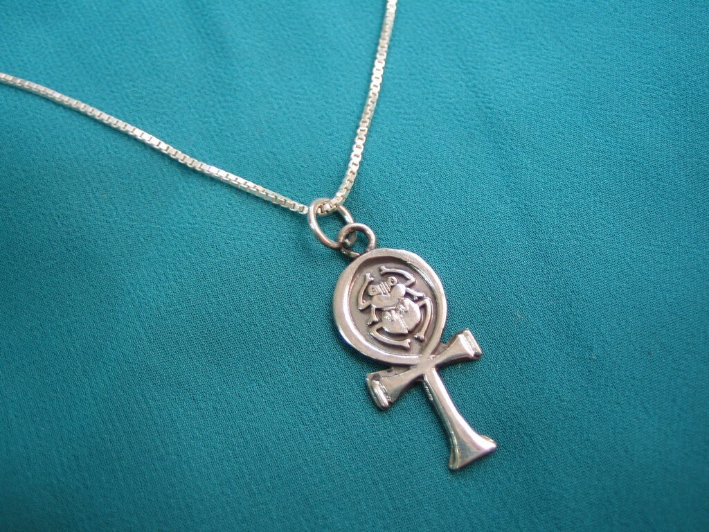 Beautiful Sterling Silver Ankh necklace Egyptian Ankh | Etsy