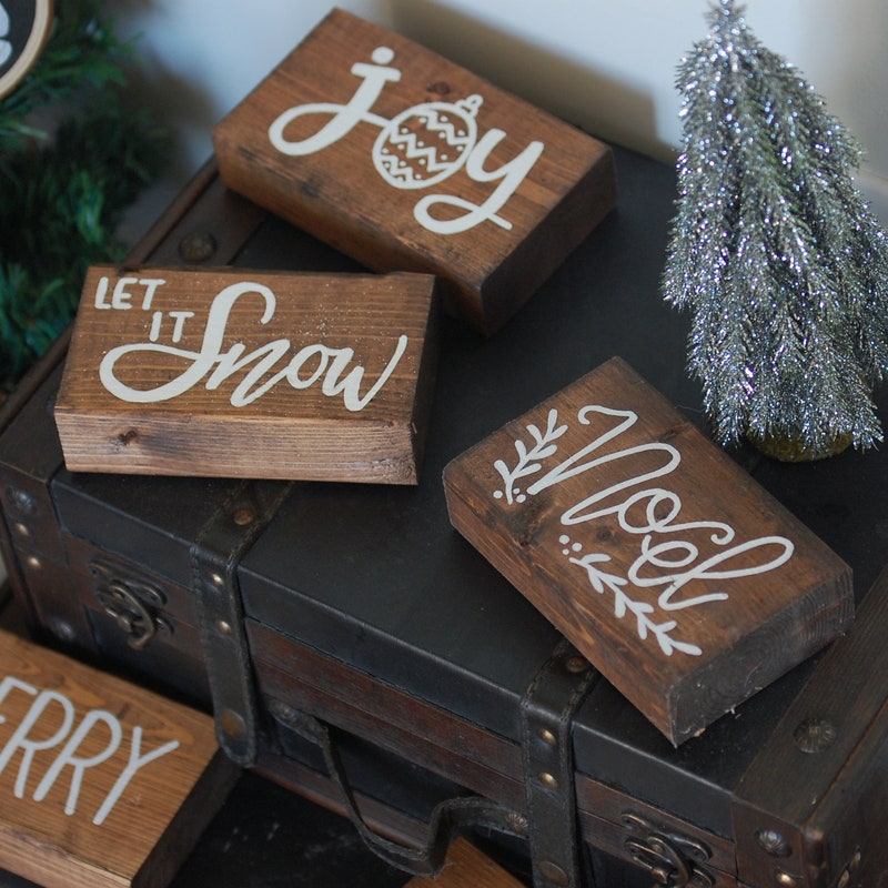 Wood Blocks Christmas - Etsy