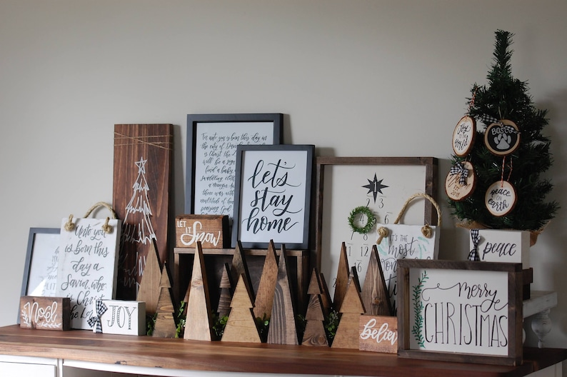 Assorted Wooden Trees - Etsy