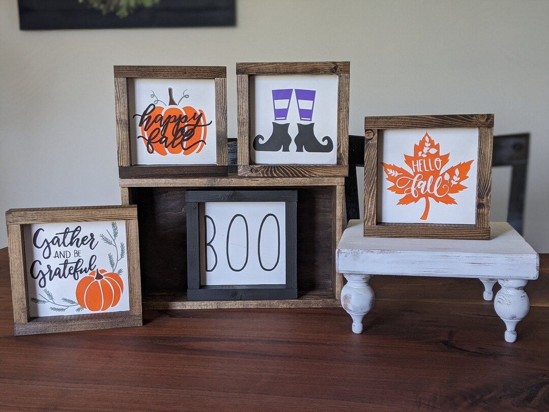 Fall 6x6 Wood Signs - Etsy