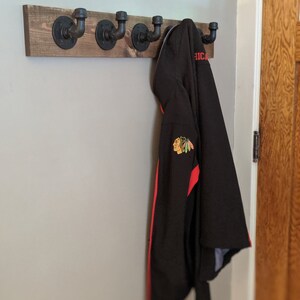 Industrial, Rustic Pipe Coat Rack - Etsy