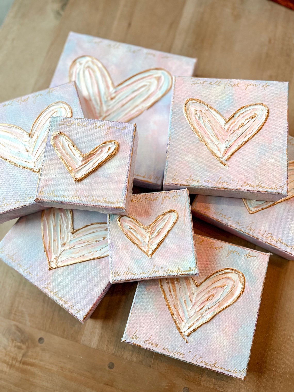 Scripture Hearts - Etsy