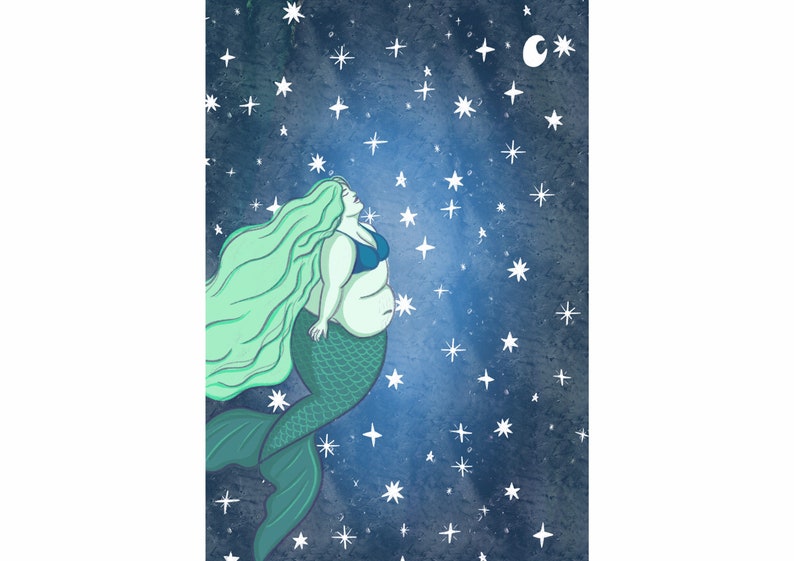 Sky Mermaid Digital Download | Etsy