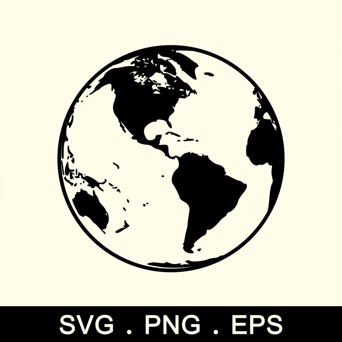 World SVG | PNG | EPS File, Earth Svg, Planet Svg, Globe Svg, Planet ...