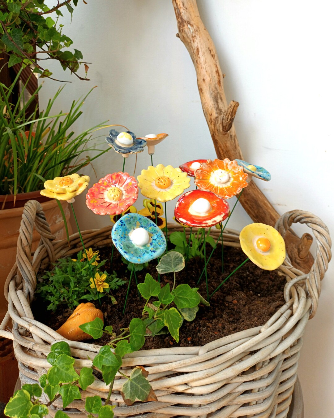 Flower Plugs 11 Pieces, Set, Colorful, Handmade - Etsy