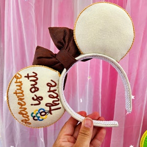 Carl & Russell Embroidery Mouse Ears - Etsy