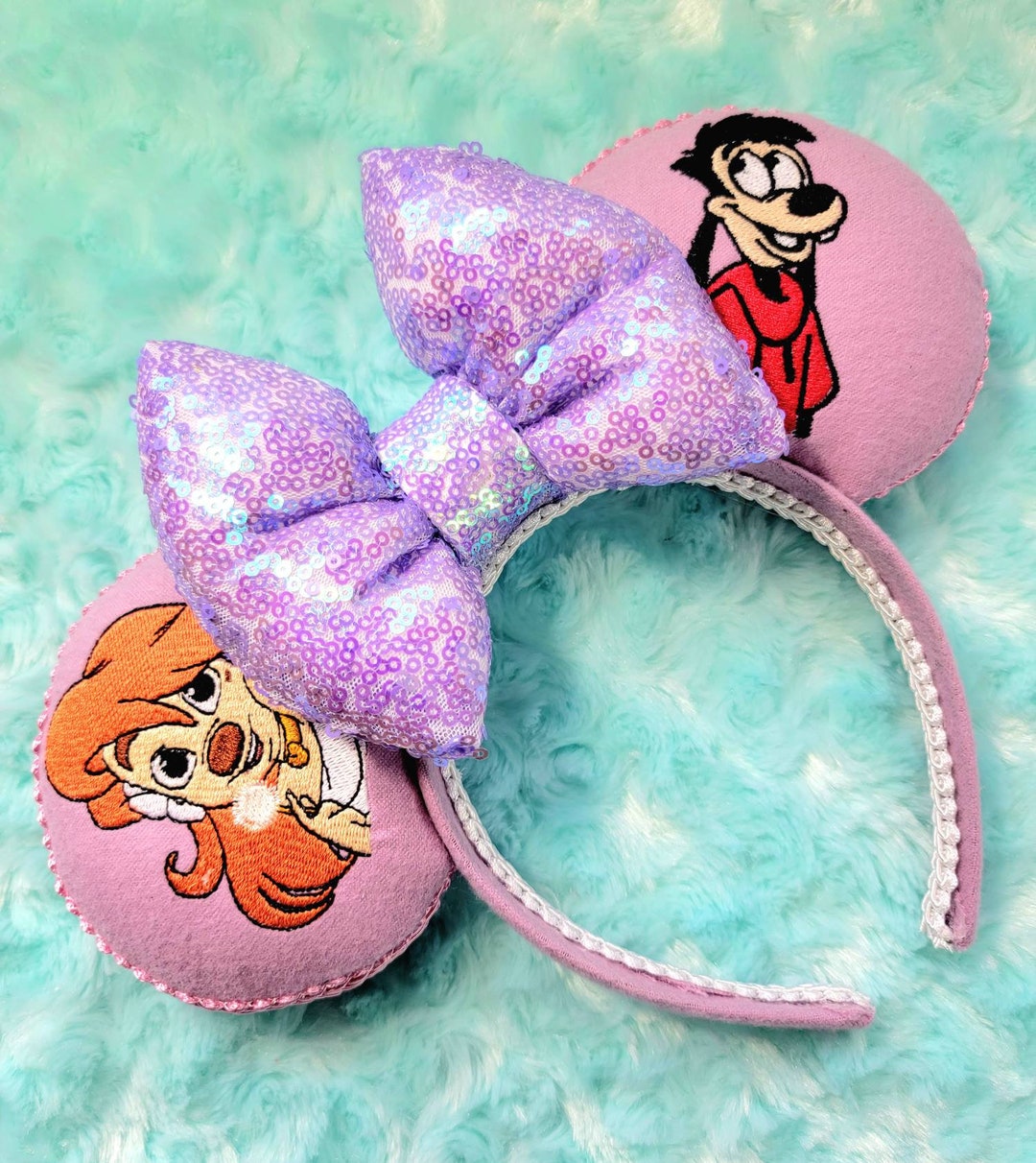 Max & Roxanne Embroidery Ears, Goofy Movie - Etsy