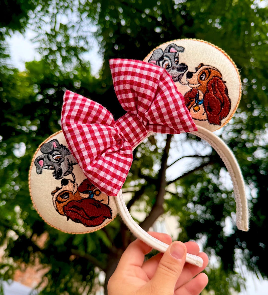 Lady & the Tramp Embroidery Mouse Ears - Etsy