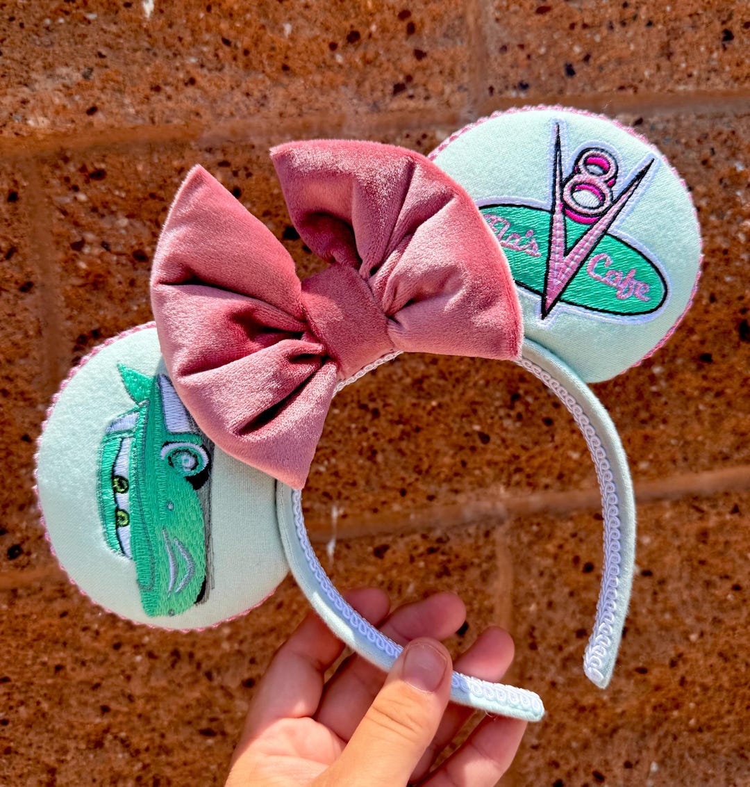 Flo Embroidery Mouse Ears, Flo’s Cafe - Etsy