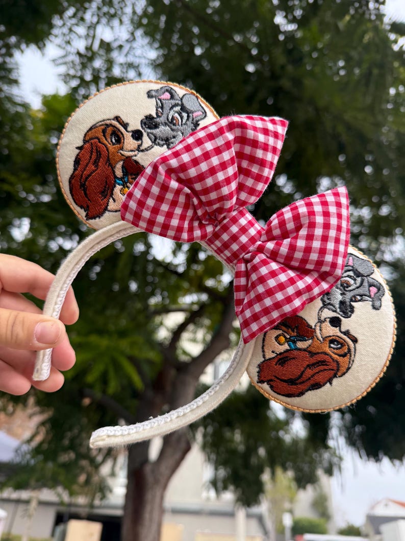 Lady & the Tramp Embroidery Mouse Ears - Etsy