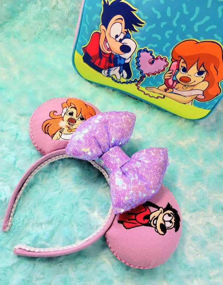 Max & Roxanne Embroidery Ears Goofy Movie | Etsy