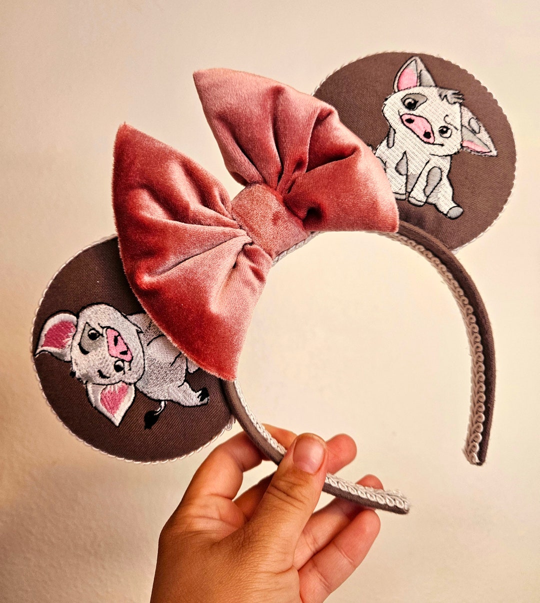 PUA Embroidery Mouse Ears, Moana - Etsy
