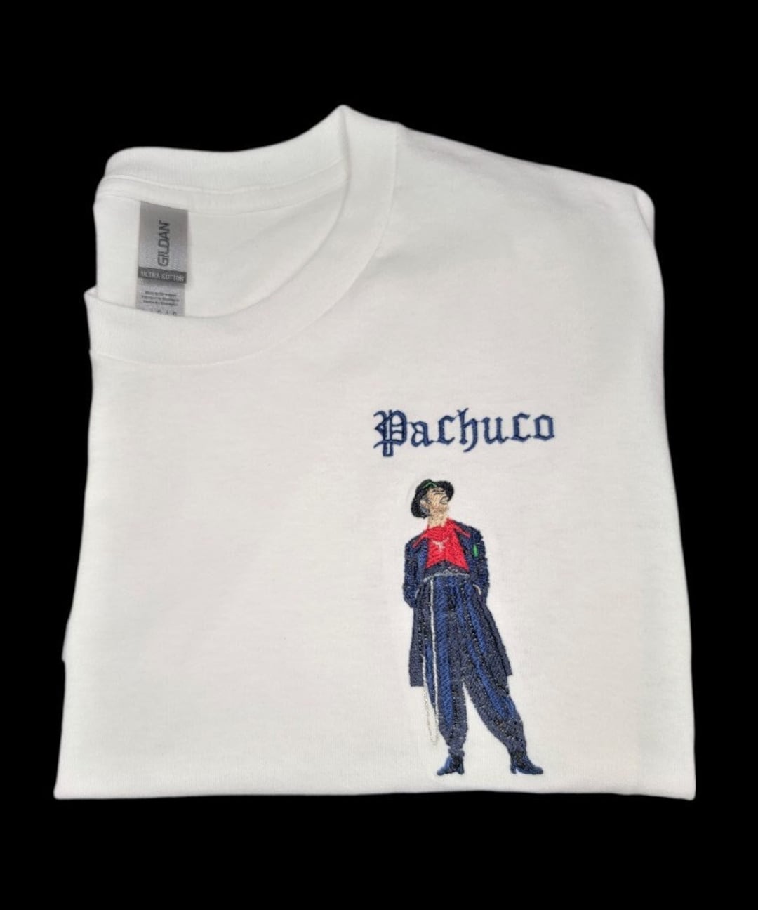 Embroidered Pachuco Zoot Suit T-shirt Old English - Etsy