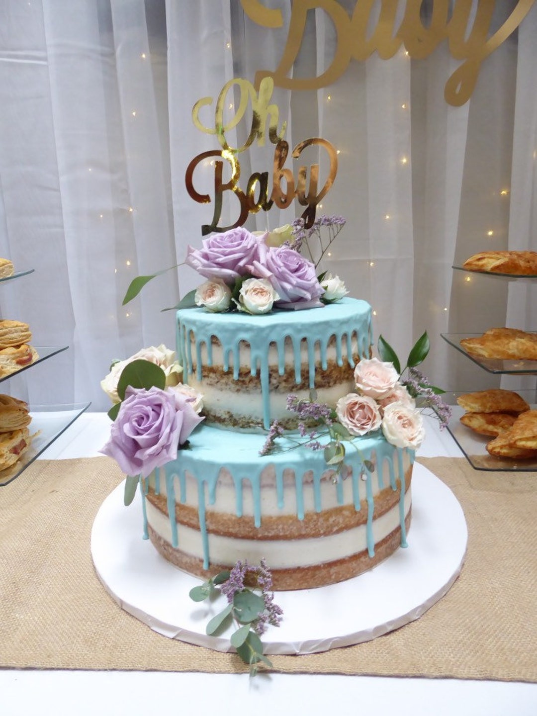 Oh Baby Cake Topper, Baby Shower Cake Topper, Baby Shower Decor, Sweets ...