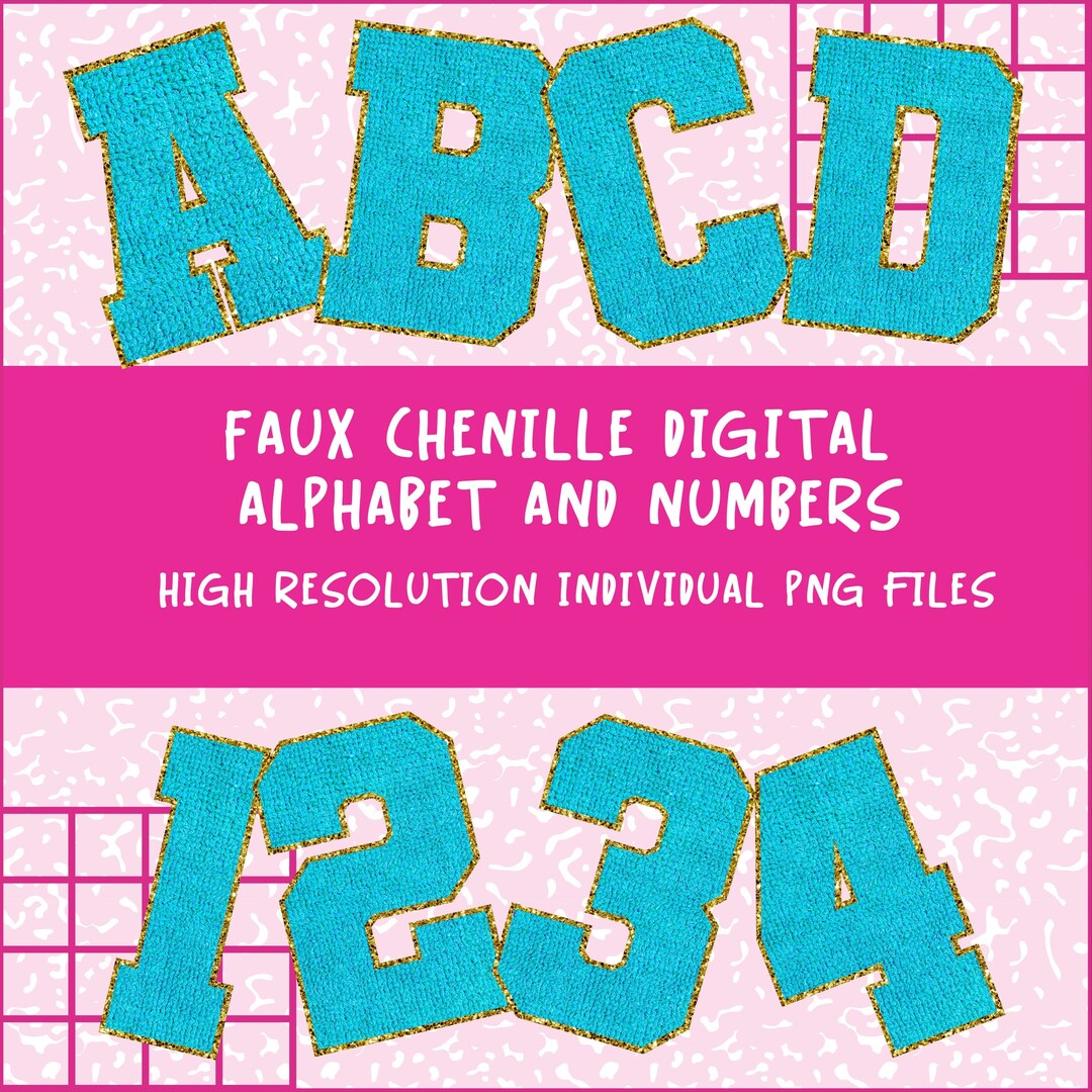 Chenille Patch Letters Png , Varsity Patch Clipart,png Files for ...