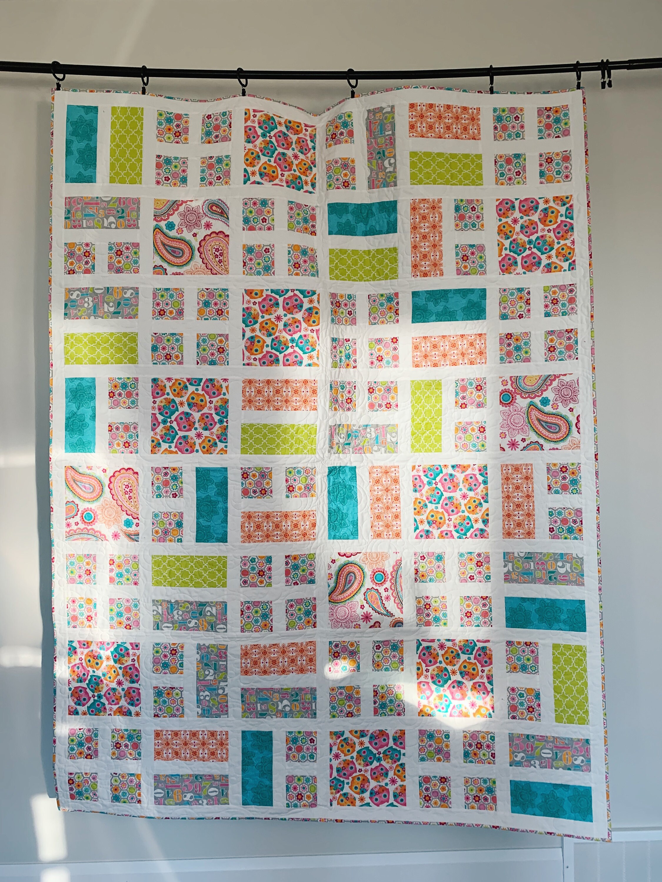Modern Spring Patterns Twin Bed Quilt - Etsy Canada