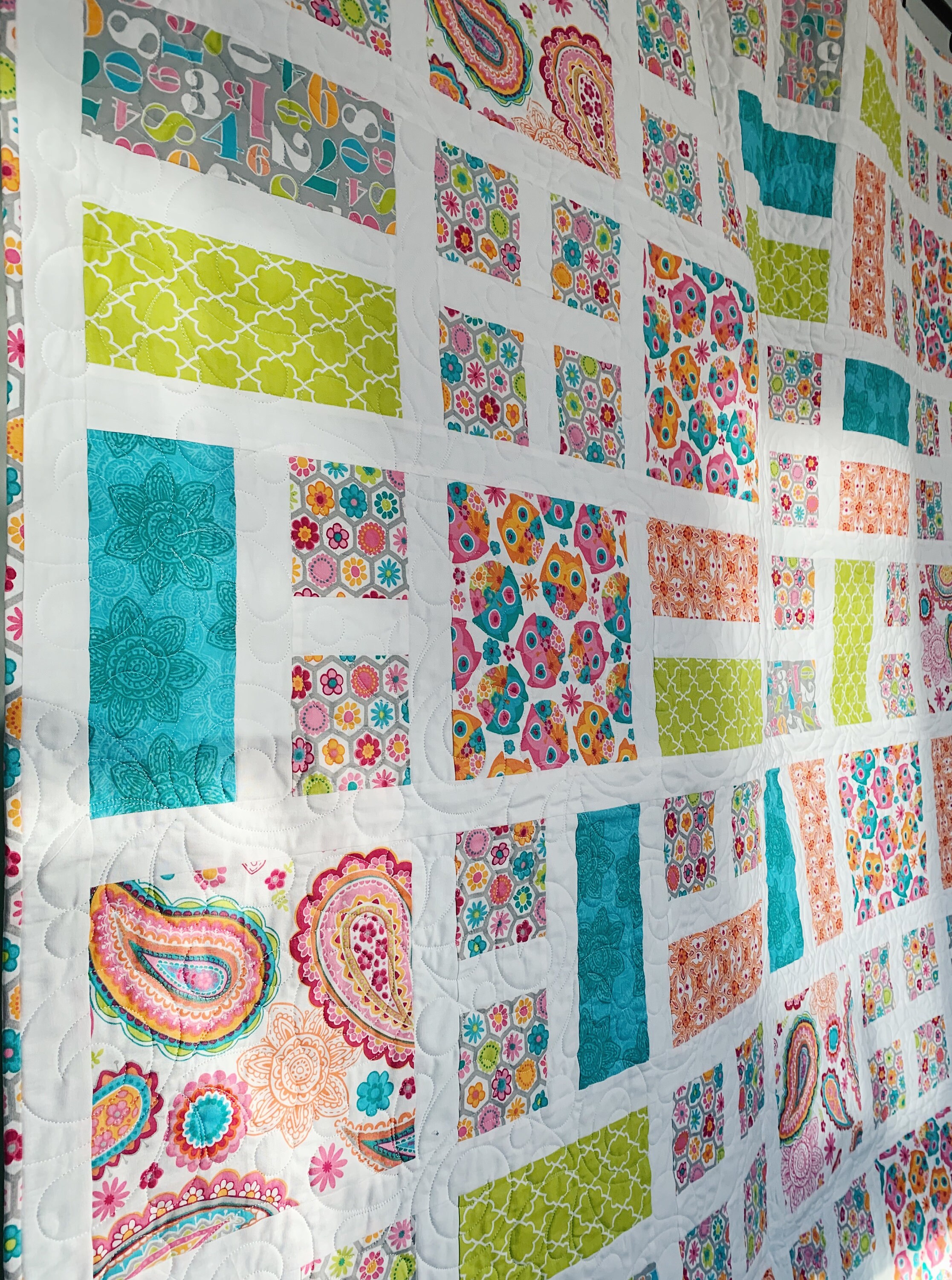 Modern Spring Patterns Twin Bed Quilt - Etsy Canada