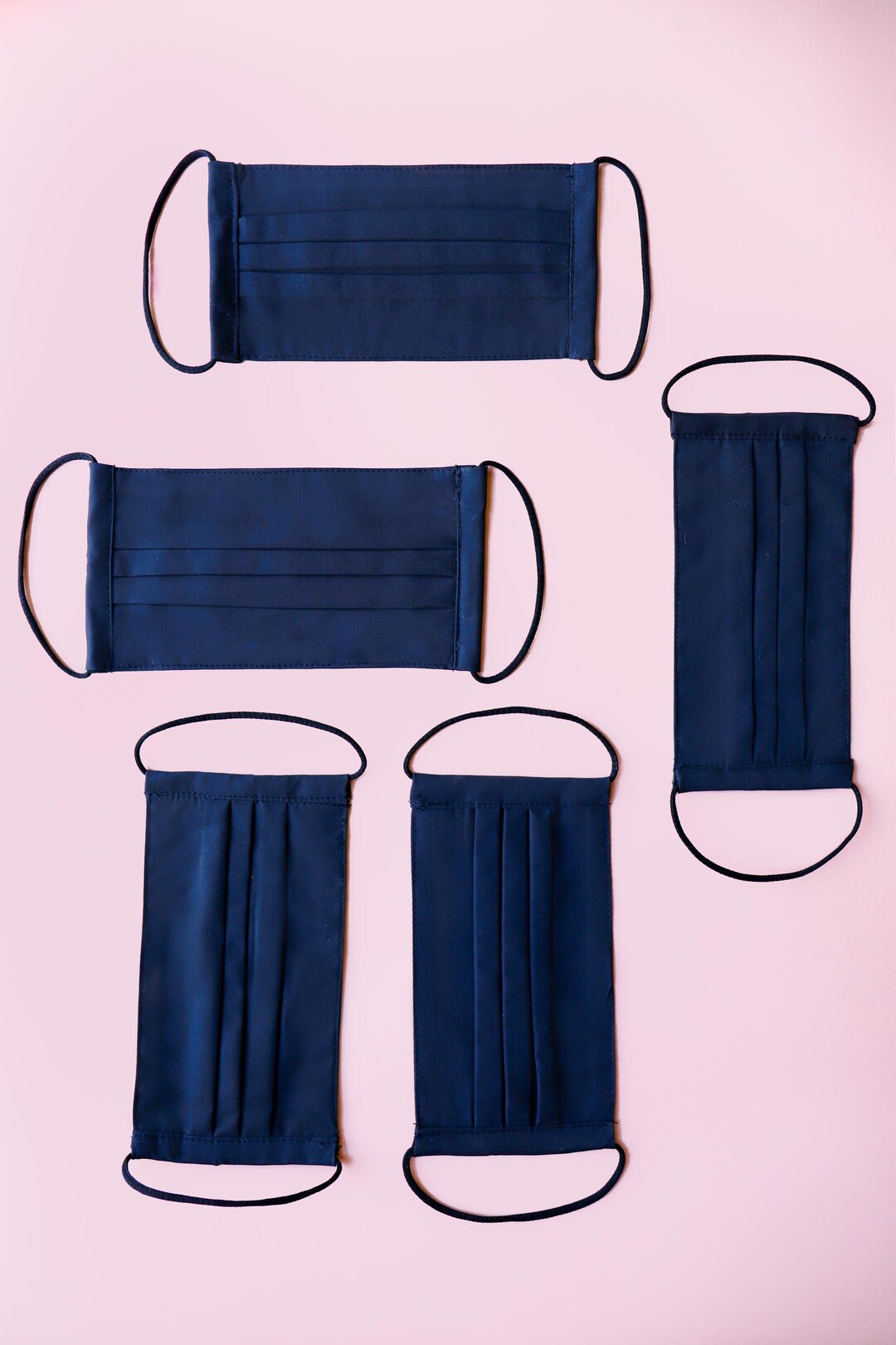 5X Pack Bamboo Blend Reusable Ear Loop Face Mask (black) - Etsy