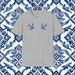 Delft Blue Sparrow Traditional Tattoo Flash - Unisex Softstyle T-shirt ...