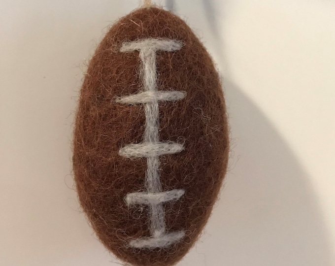 Felted Wool Football Ornament-felt Football-felted Football-wool ...