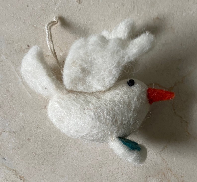 Felted Wool peace Dove Dina With Peace Sign - Etsy