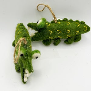 Handmade Felted Wool "krockigator Chomp" Ornament-fair Trade-felt ...