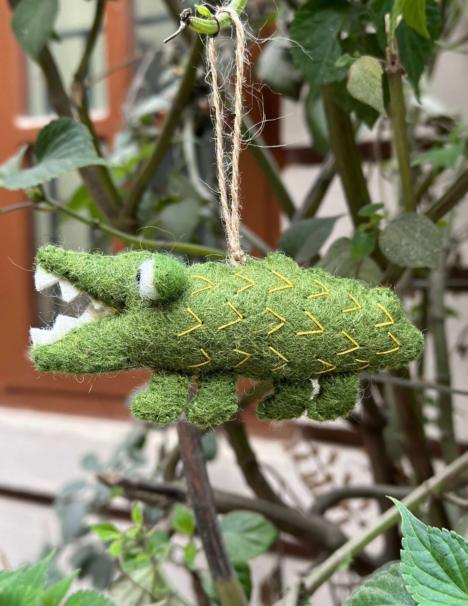 Handmade Felted Wool "krockigator Chomp" Ornament-fair Trade-felt ...