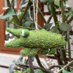 Handmade Felted Wool "krockigator Chomp" Ornament-fair Trade-felt ...