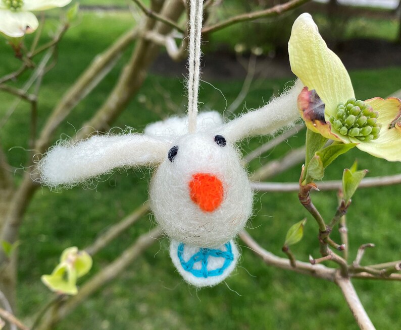 Felted Wool peace Dove Dina With Peace Sign - Etsy