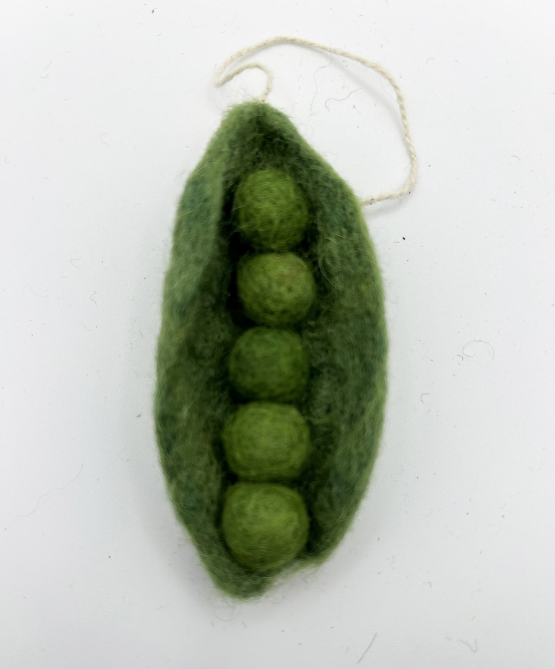 Felted Wool "peas in a Pod" Ornament-felt Peas-pea Ornament-handmade ...