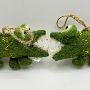Handmade Felted Wool "krockigator Chomp" Ornament-fair Trade-felt ...