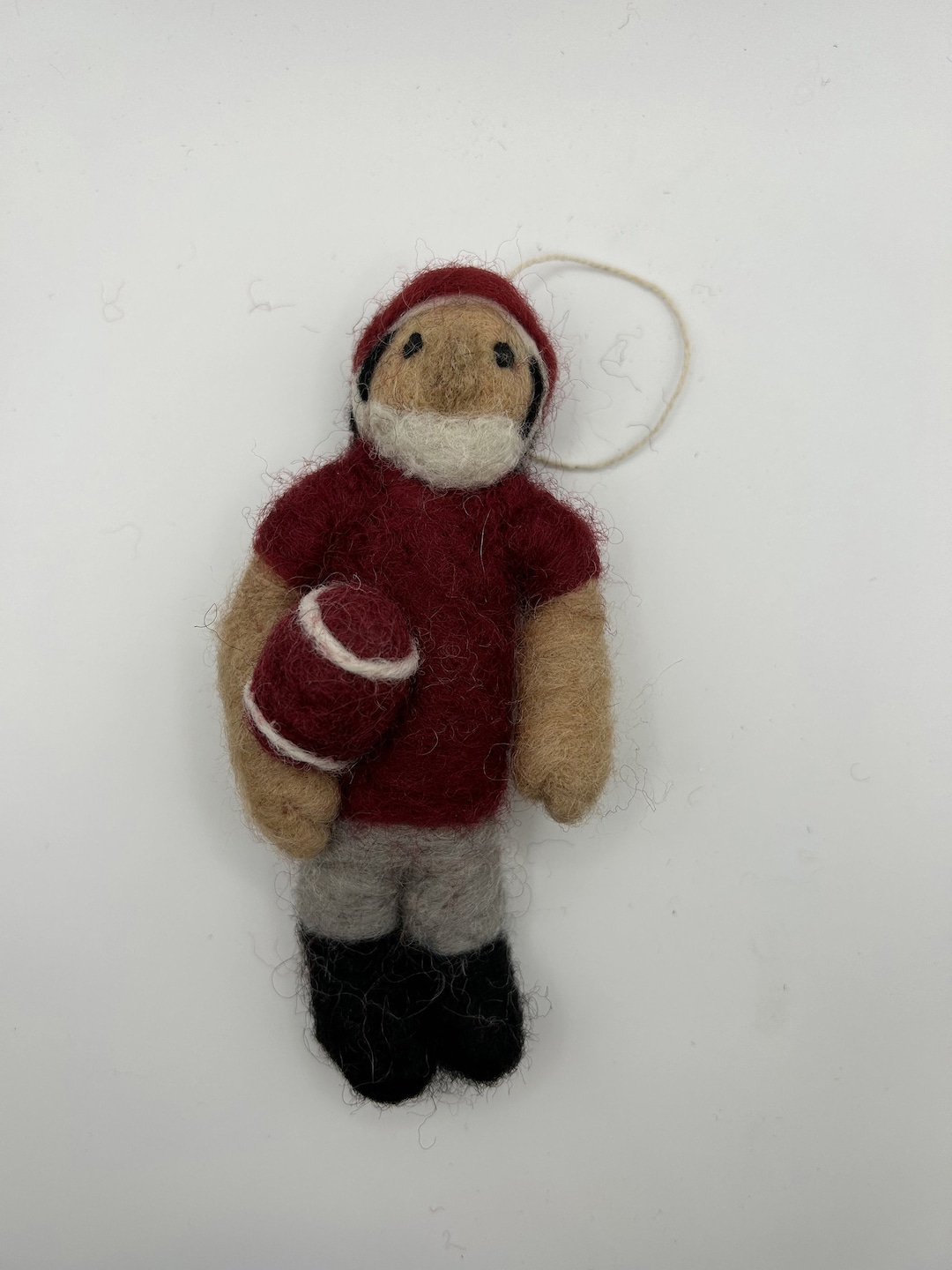 Felted Wool "football Player Joma" Ornament-felt Football Player ...