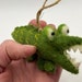 Handmade Felted Wool krockigator Chomp Ornament-fair Trade-felt ...