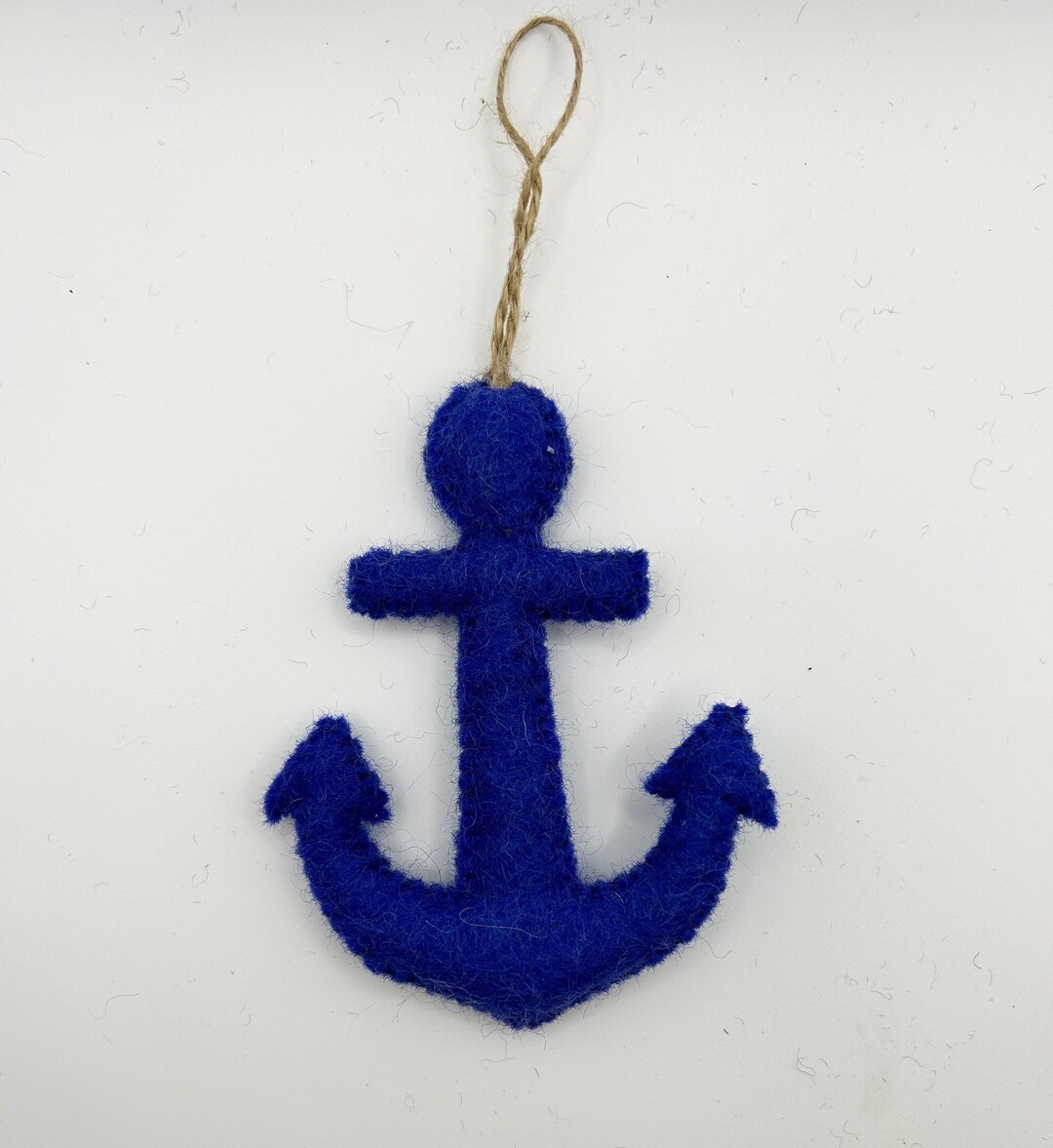 Felted Wool "anchor" Ornament-felt Ornaments-handmade-fair Trade-anchor ...