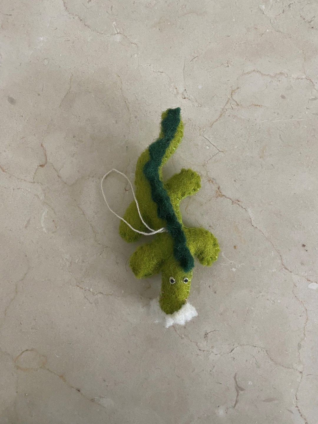 Felted Wool "arlo the Alligator" Ornament-wool Felted-felt Alligator ...