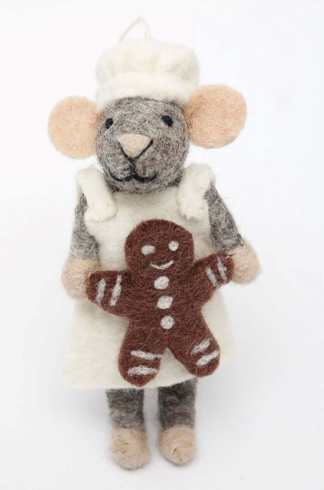 Handmade Felt "baker Mouse Pierre" Ornament-fair Trade-made With Love ...