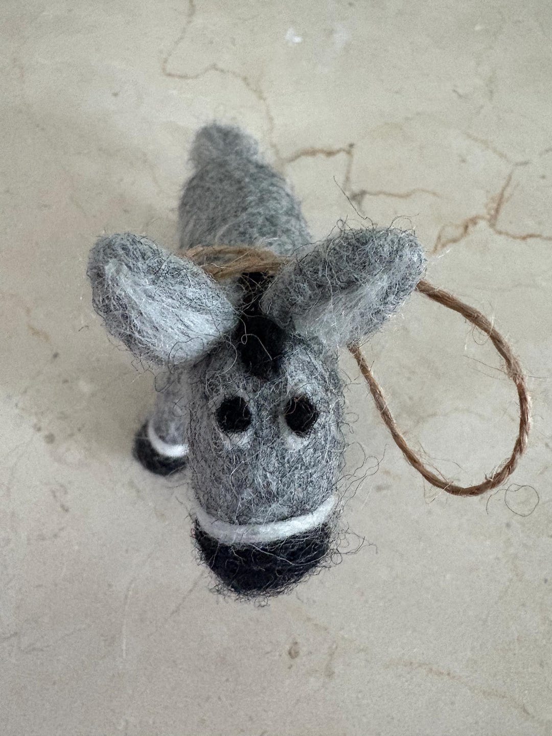 Handmade Felt "sitting Donkey Donnie" Ornament-felted-handcrafted-fair ...