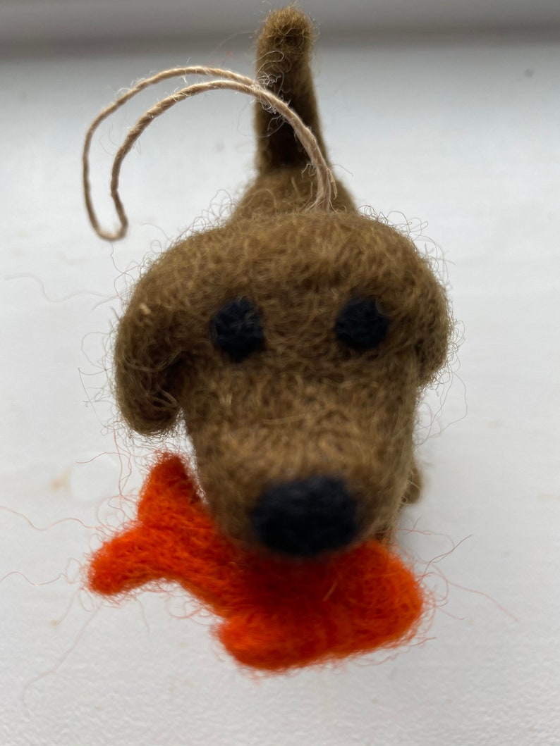 Felt Wool beau the Salmon Fishing Chocolate Lab - Etsy