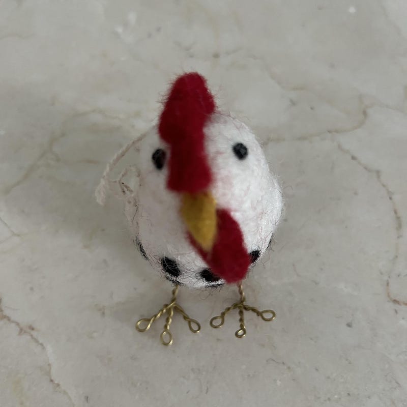 Felt Rooster - Etsy